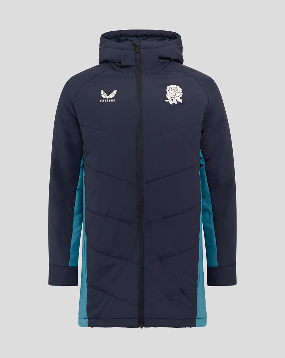 Men’s England Rugby 25/26 Performance Long Sleeve Padded Jacket – Inkw